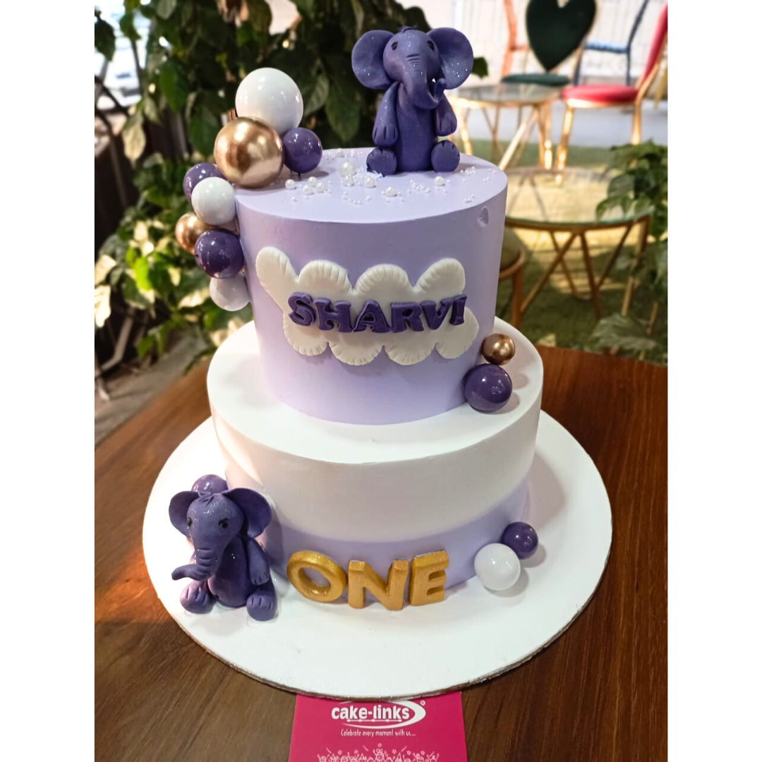 Purple Elephant Birthday Cake – Cake Links